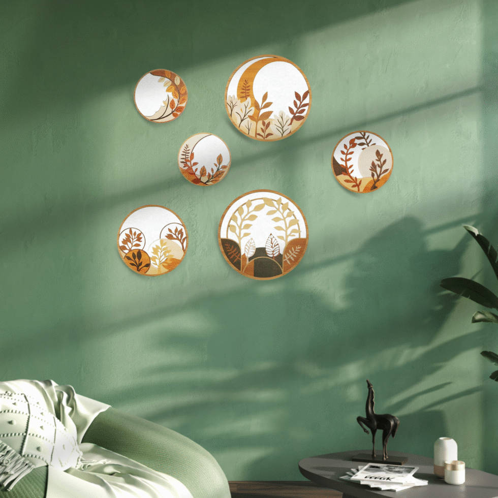 5 PCS Circle Wall Painting – Aesthetichomegoods